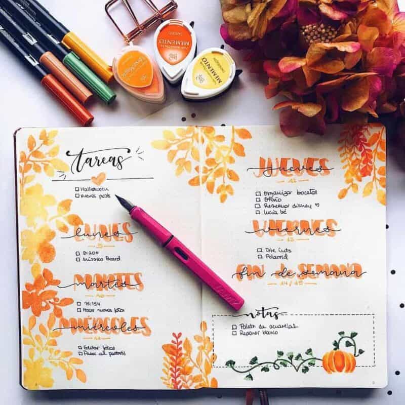 15 Stunning Fall Bullet Journal Theme Ideas | Masha Plans