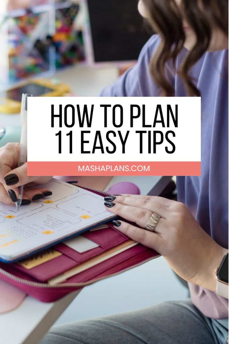How To Plan Better: 11 Easy Tips