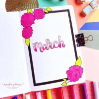 11 March Bullet Journal Cover Page Ideas