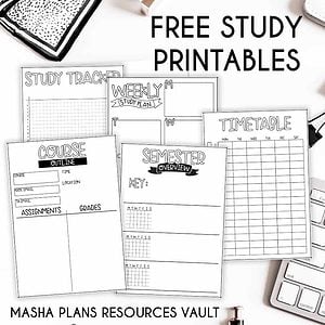50+ FREE Bullet Journal Printables | Masha Plans