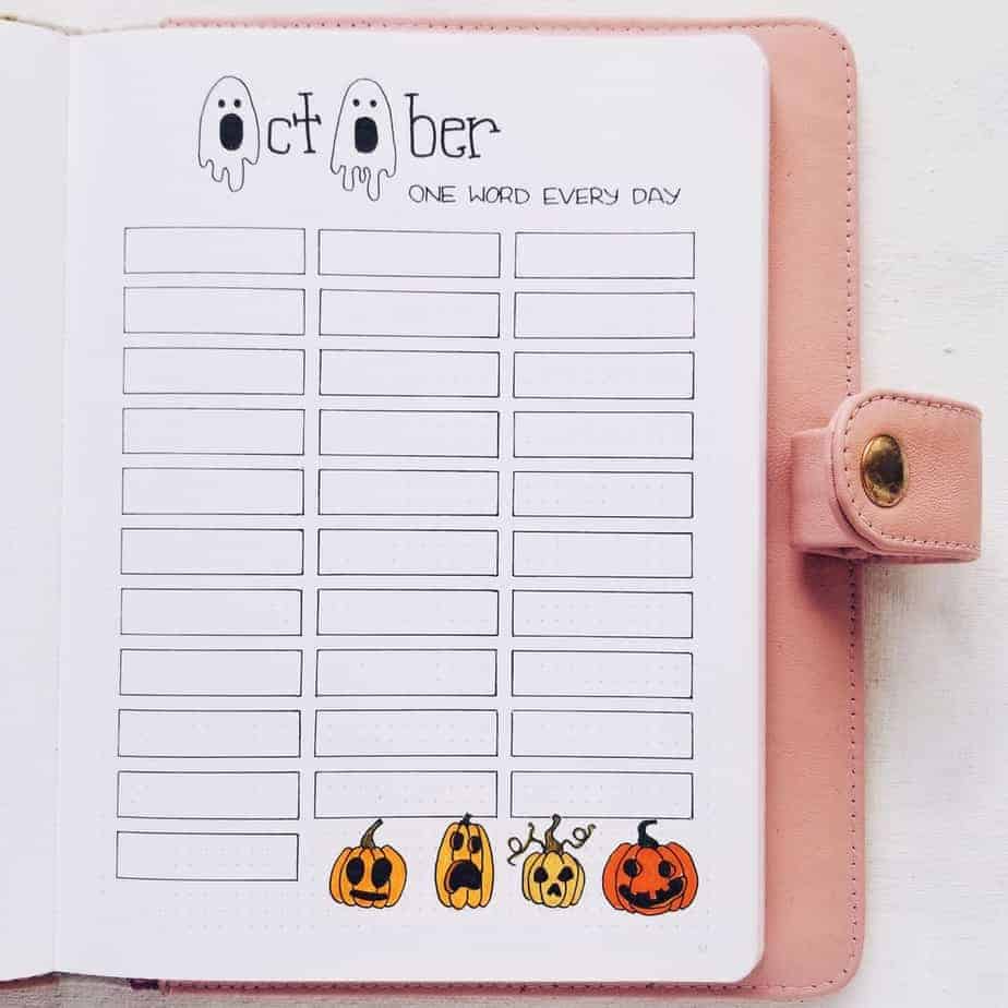 October Bullet Journal Setup: Halloween Theme | Masha Plans