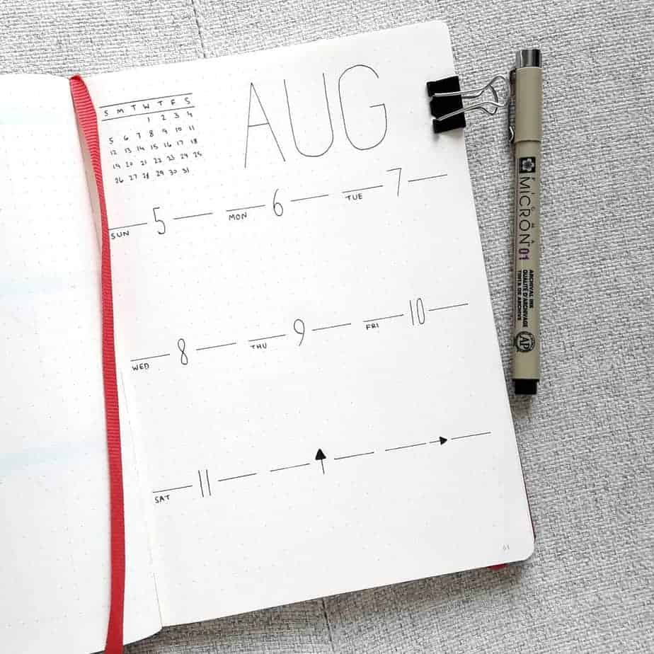 31+ Minimalist Bullet Journal Weekly Spreads For Busy People