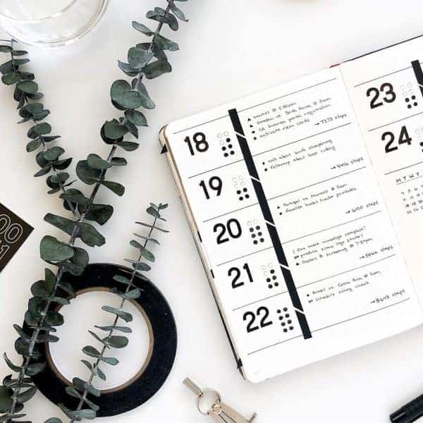 Easy Bullet Journal Weekly Spread Inspirations