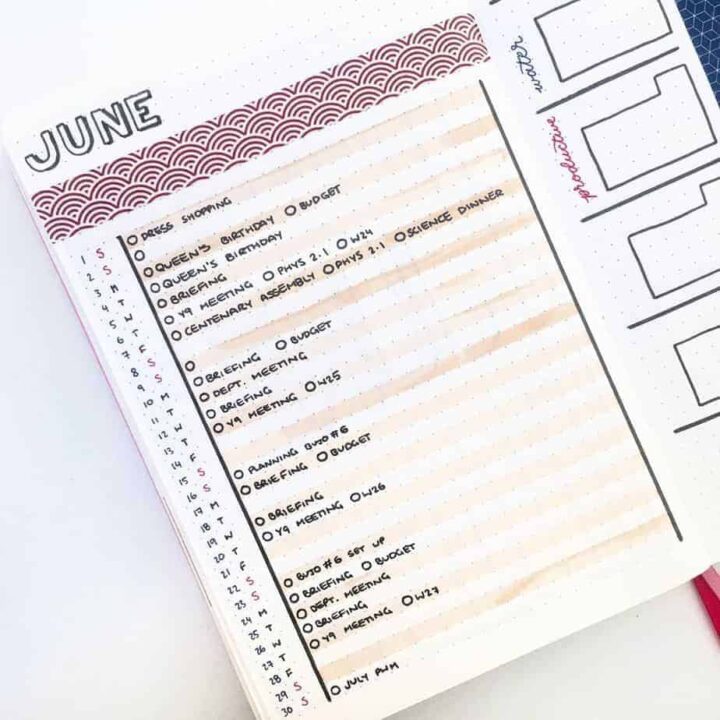 27 Bullet Journal Monthly Log Inspirations | Masha Plans