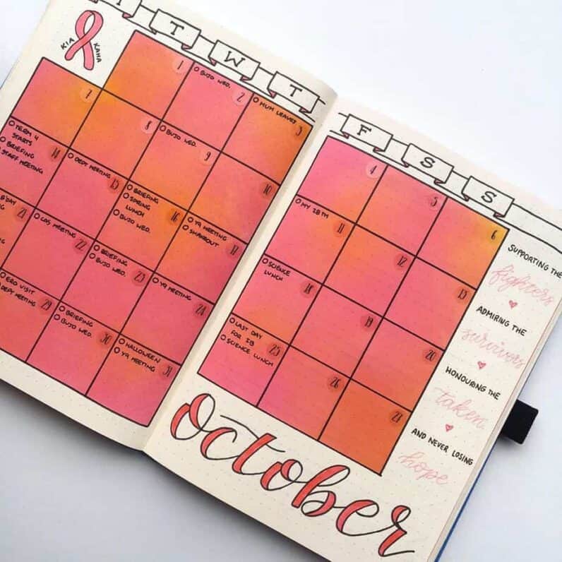 27 Bullet Journal Monthly Log Inspirations | Masha Plans