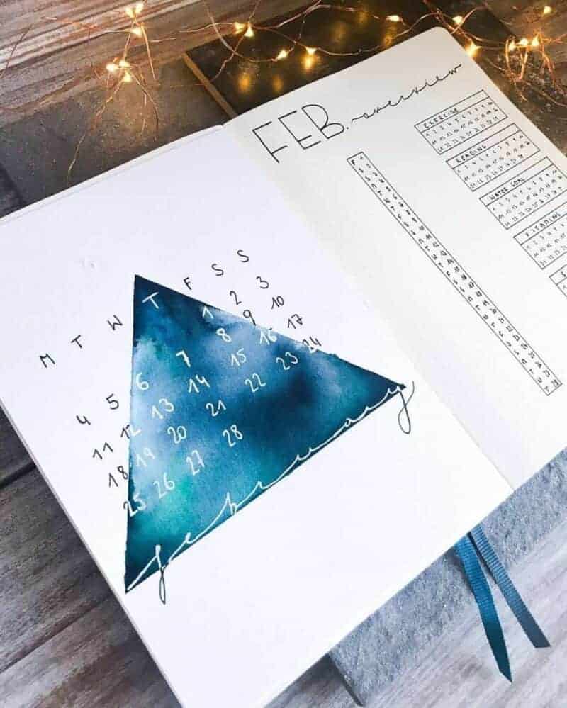 31+ Stunning Bullet Journal Monthly Log Inspirations | Masha Plans