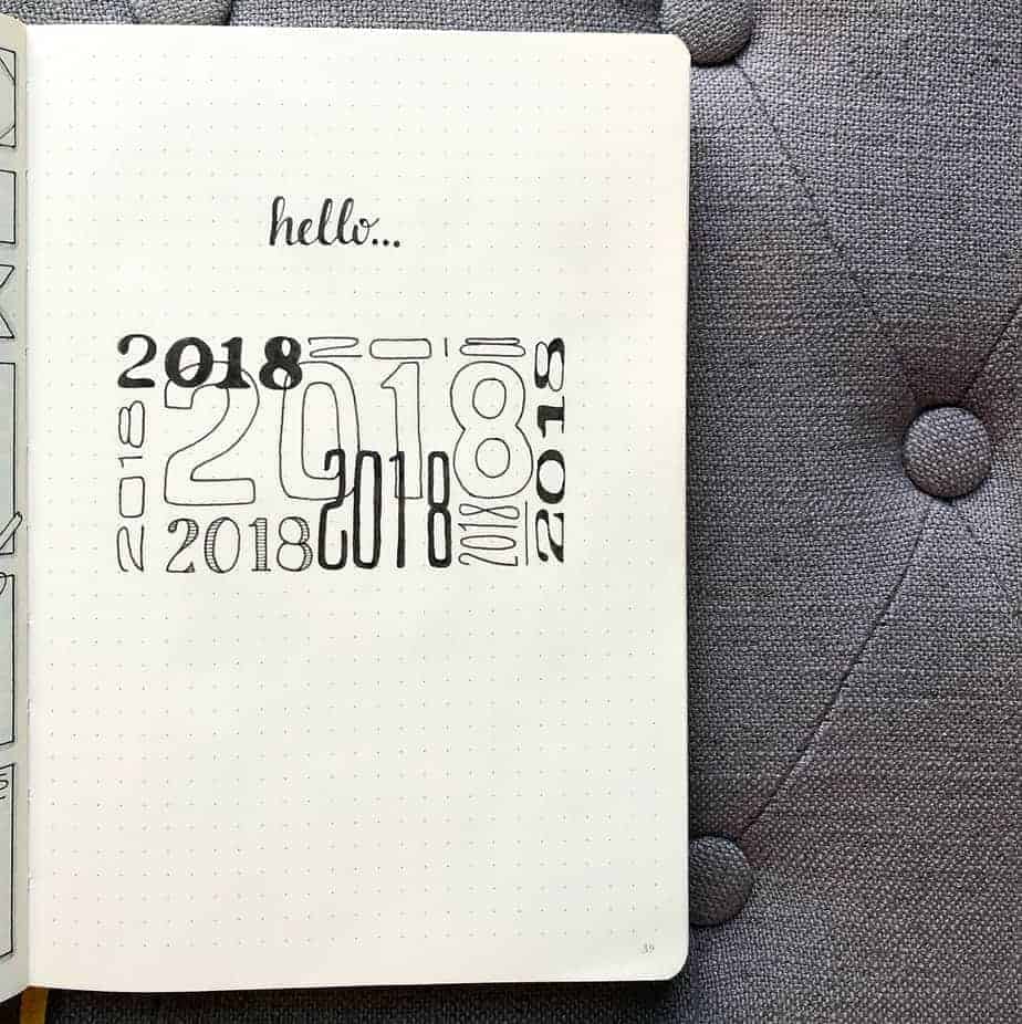 Creative Bullet Journal First Page Ideas