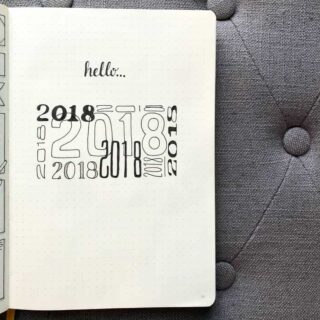 Creative Bullet Journal First Page Ideas