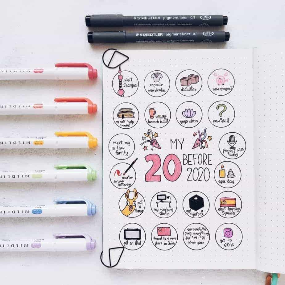11 Fun Bullet Journal Page Ideas | Masha Plans