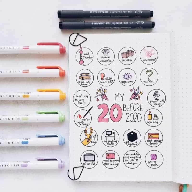 11 Fun Bullet Journal Page Ideas | Masha Plans