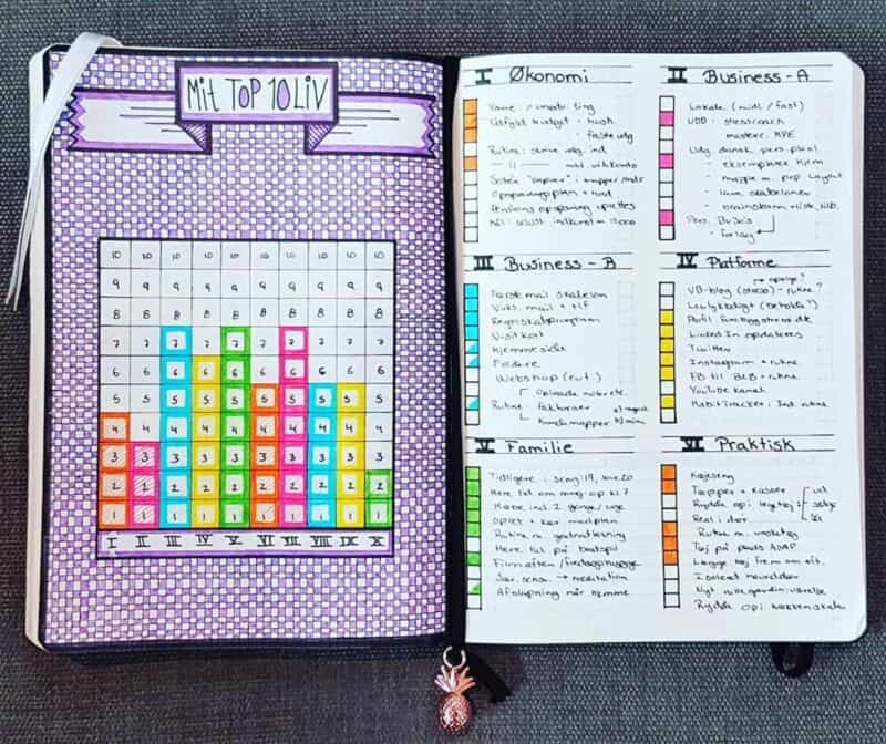 Set Life Goals With Level 10 Life Bullet Journal Page Ideas | Masha Plans