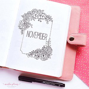 15 Inspiring November Bullet Journal Cover Page Ideas | Masha Plans
