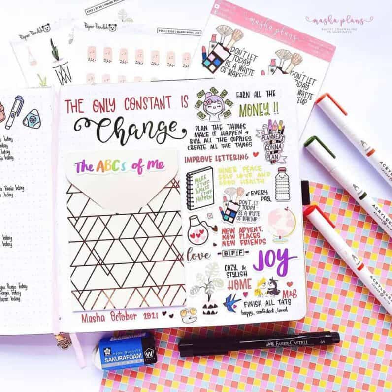 How To Make A Bullet Journal Vision Board