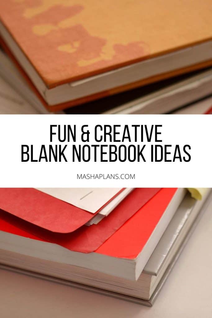 31+ Fun And Creative Blank Notebook Ideas