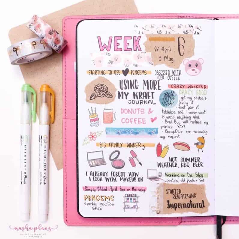 How To: Memory Keeping In Your Bullet Journal | Masha Plans