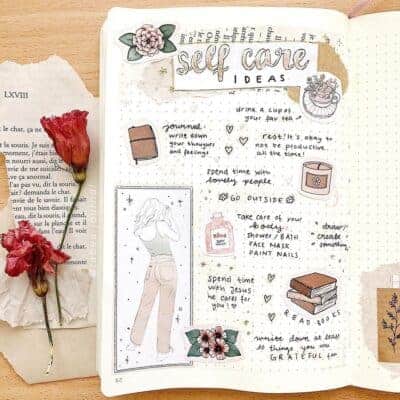 25+ Inspirational Self Care Bullet Journal Page Ideas | Masha Plans