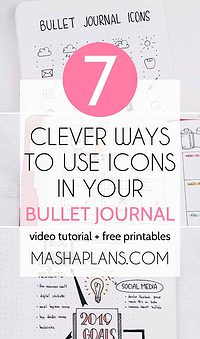 7 Clever Ways To Use Bullet Journal Icons - Masha Plans