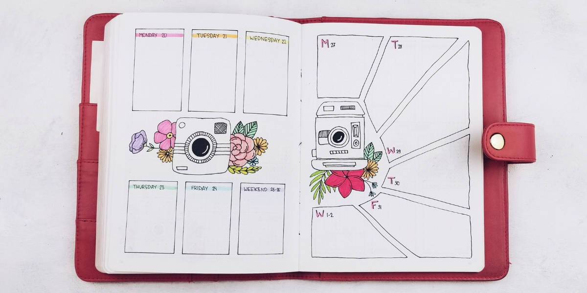 May Bullet Journal Setup - Photography Theme | Masha Plans