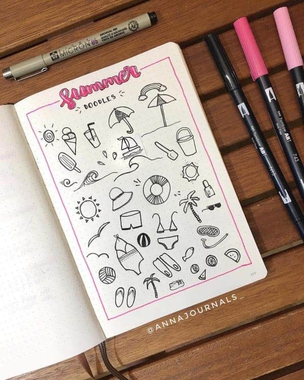 Easy Summer Doodles to Transform Your Journal into a Sunny Paradise ...