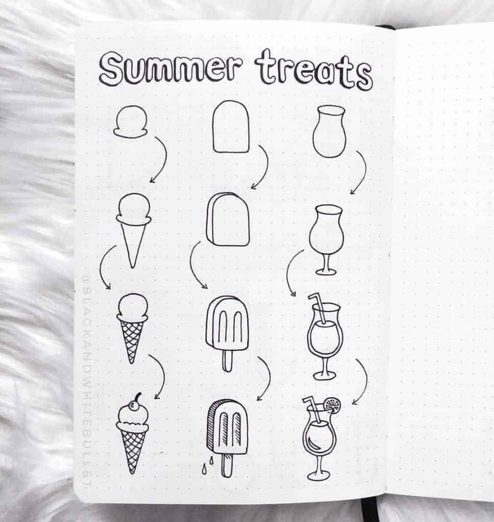 Easy Summer Doodles to Transform Your Journal into a Sunny Paradise ...