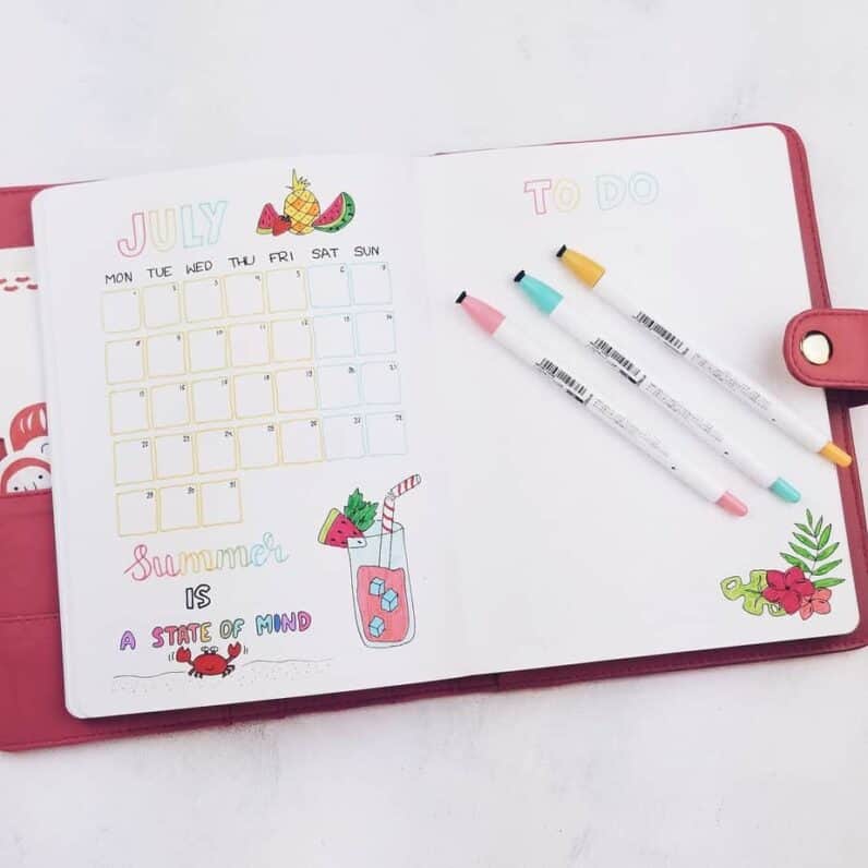 Bullet Journal Monthly Log Ideas And How To Use Them | Masha Plans