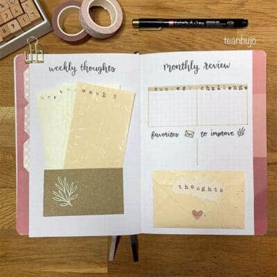 Monthly Review Bullet Journal Page Ideas | Masha Plans