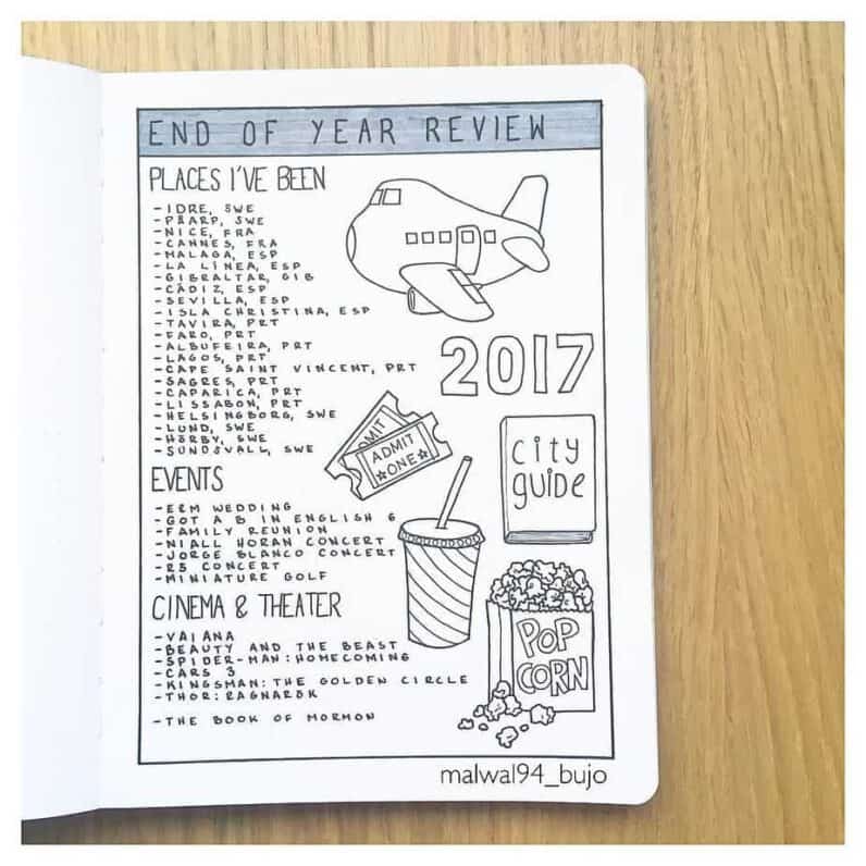 How To Create Your Personal Year End Review | Masha Plans