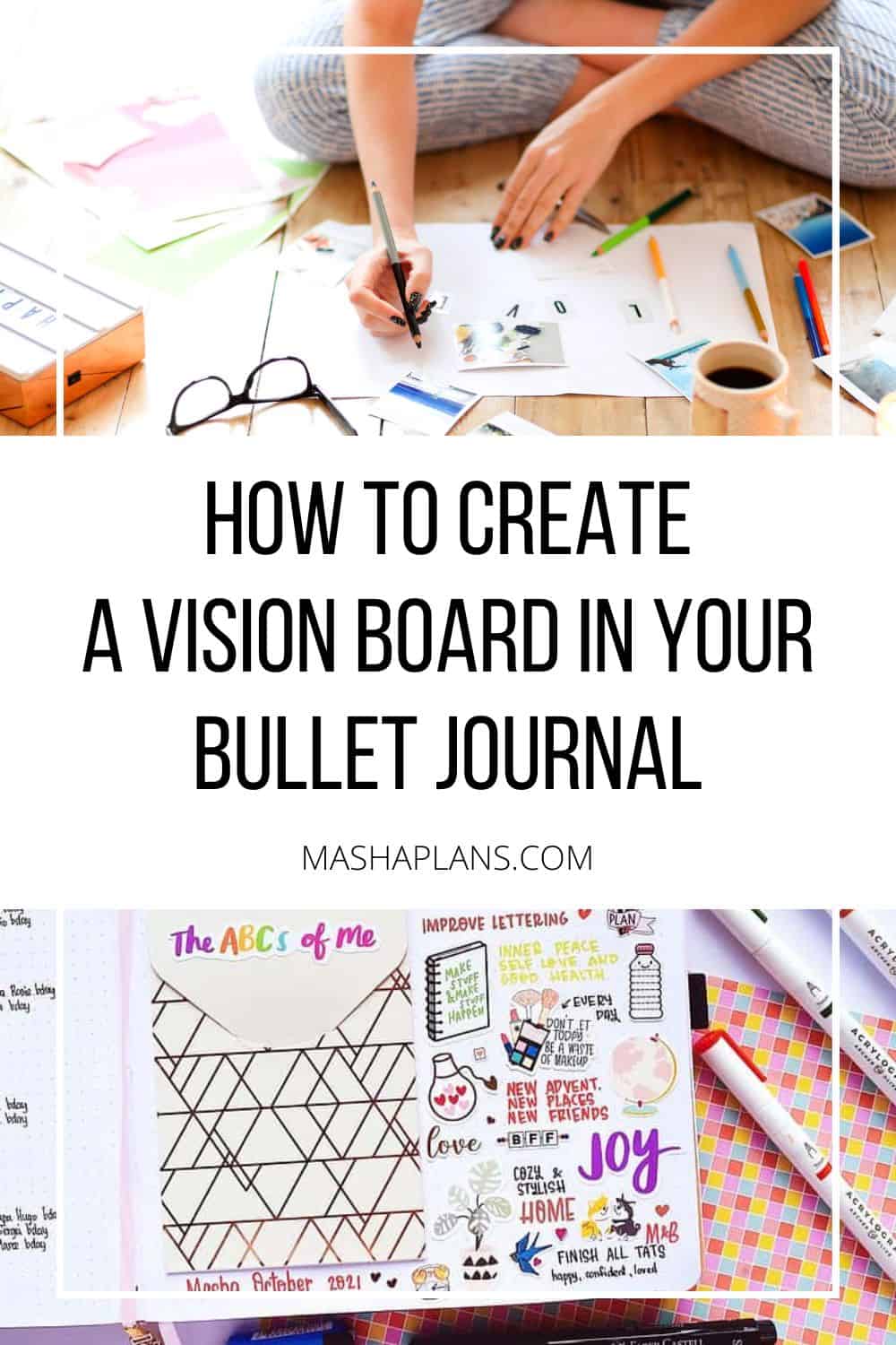 How To Make A Bullet Journal Vision Board