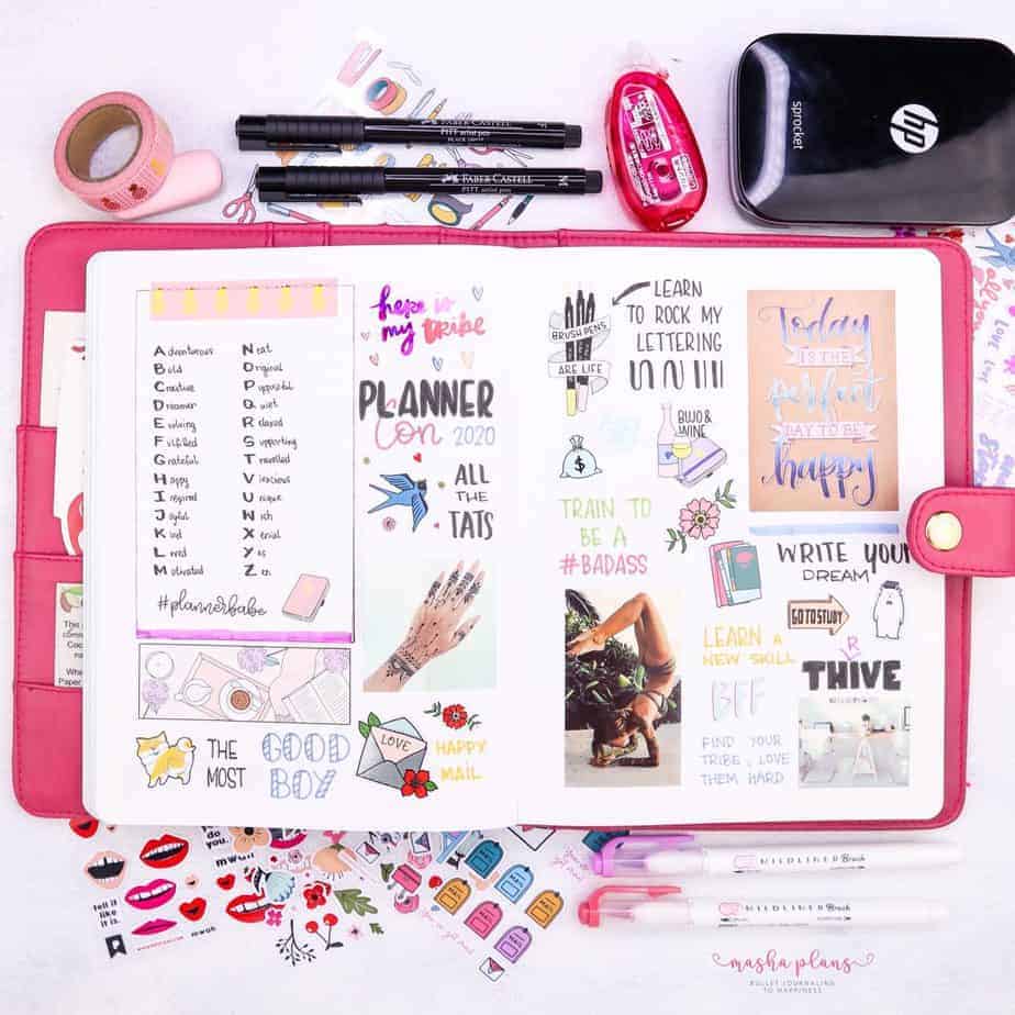 How To Make A Bullet Journal Vision Board | Masha Plans