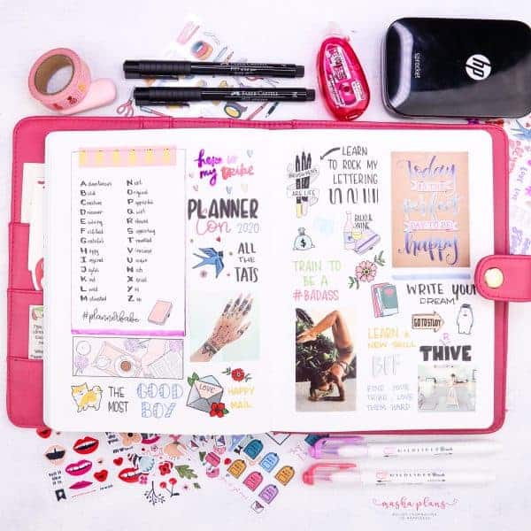 How To Make A Bullet Journal Vision Board | Masha Plans