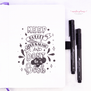 How To Create A Quote Page In Your Bullet Journal | Masha Plans