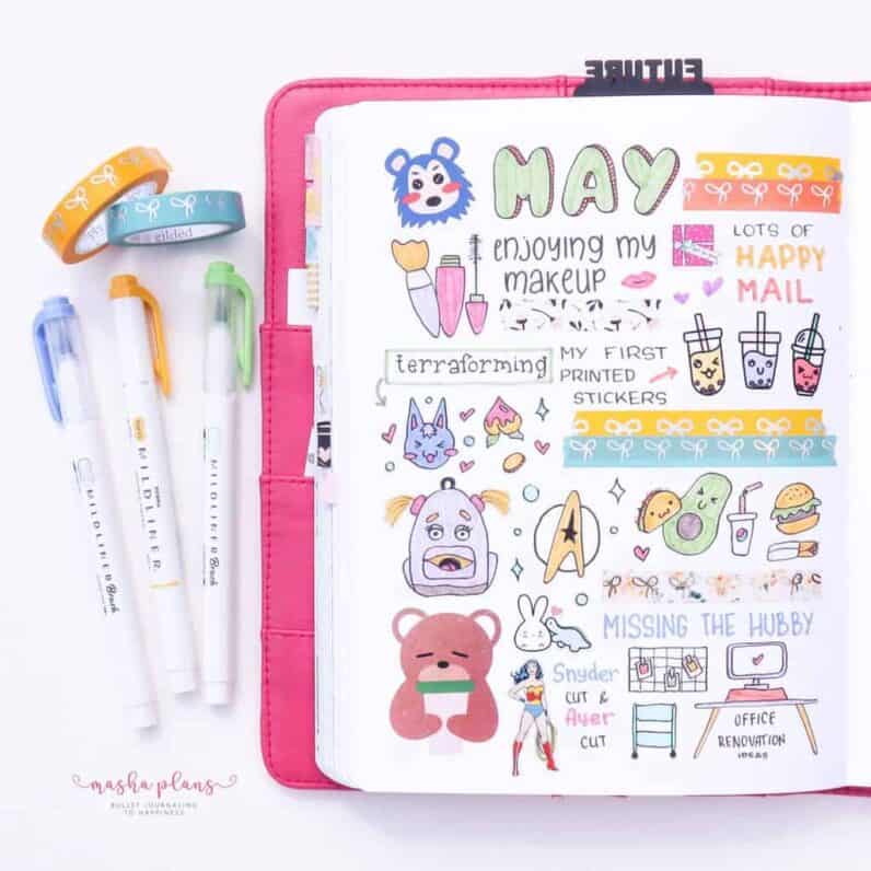 How To: Memory Keeping In Your Bullet Journal | Masha Plans