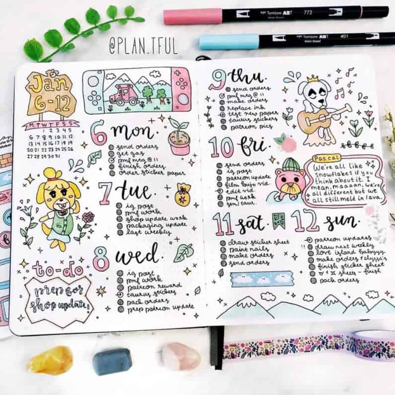 13 Fun & Unique Weekly Log Bullet Journal Ideas Just For You