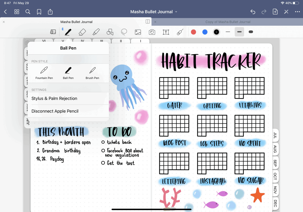 June In My Digital Planner: Plan With Me | Masha Plans
