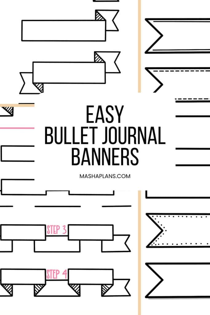 Easy Bullet Journal Banners