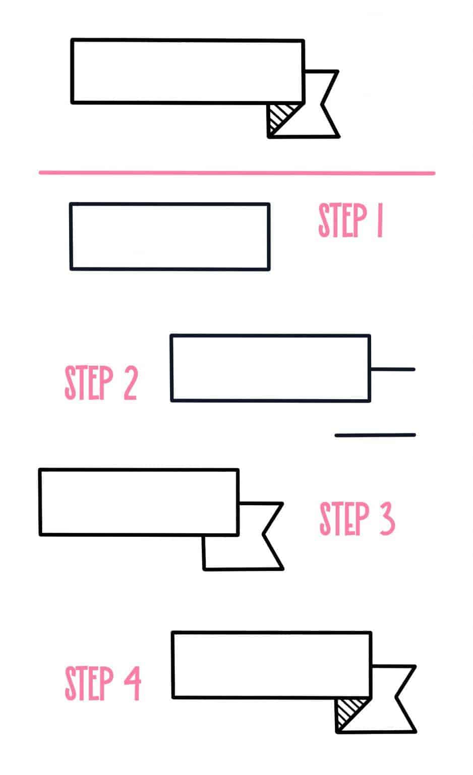 Easy Bullet Journal Banners