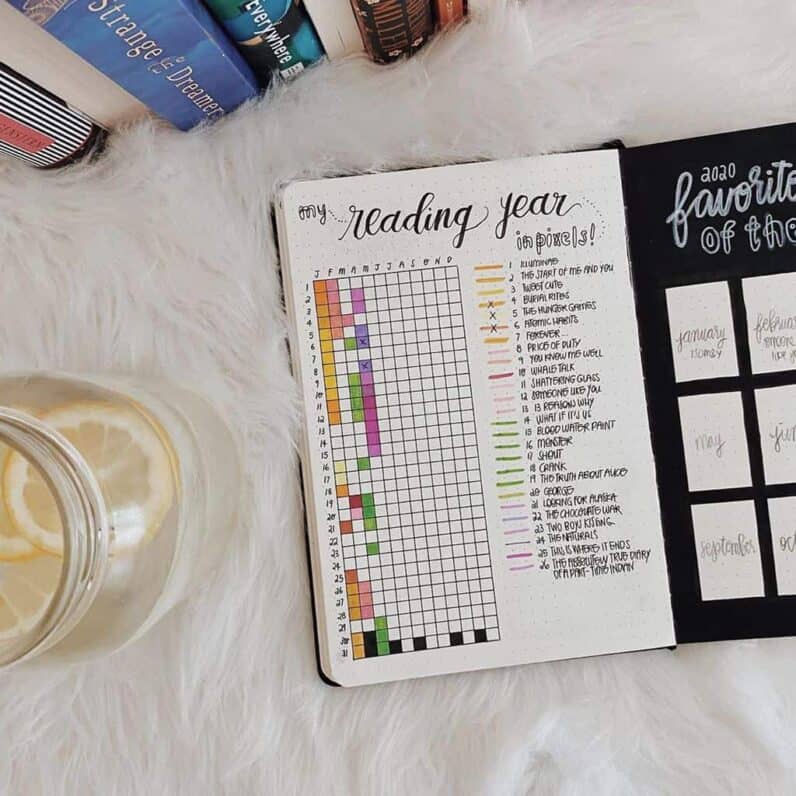 Bullet Journal Yearly Tracker Ideas