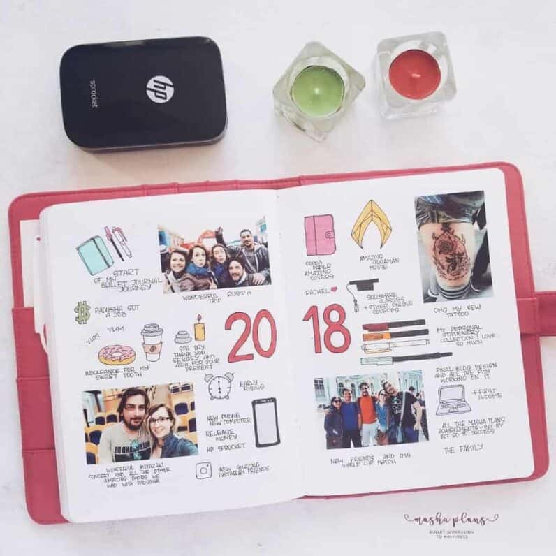 How To: Memory Keeping In Your Bullet Journal | Masha Plans