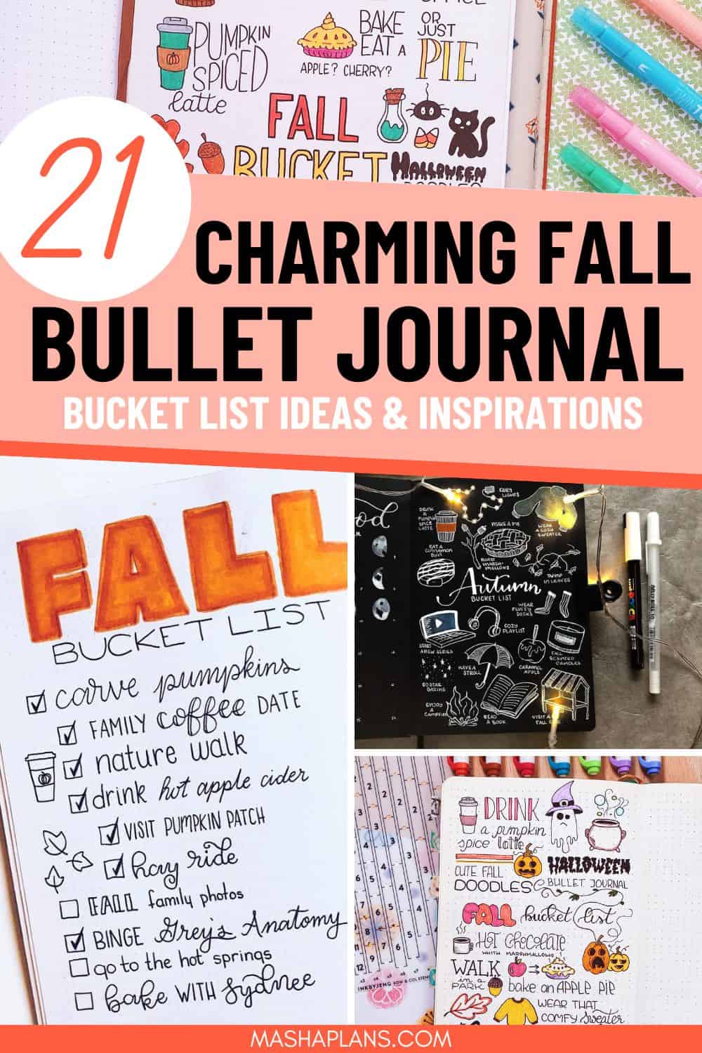 21 Fall Bucket List Ideas and Bullet Journal Inspirations