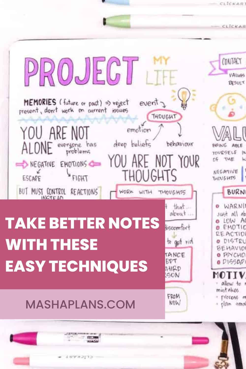 Sketchnotes: Introduction Into Visual Note Taking | Masha Plans