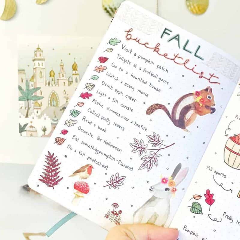 21 Fall Bucket List Ideas and Bullet Journal Inspirations