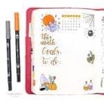 Plan With Me: October 2020 Bullet Journal Setup - Masha Plans