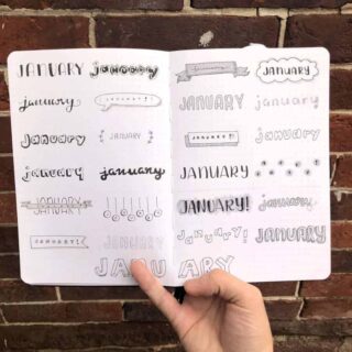 90+ Bullet Journal Header And Title Ideas | Masha Plans