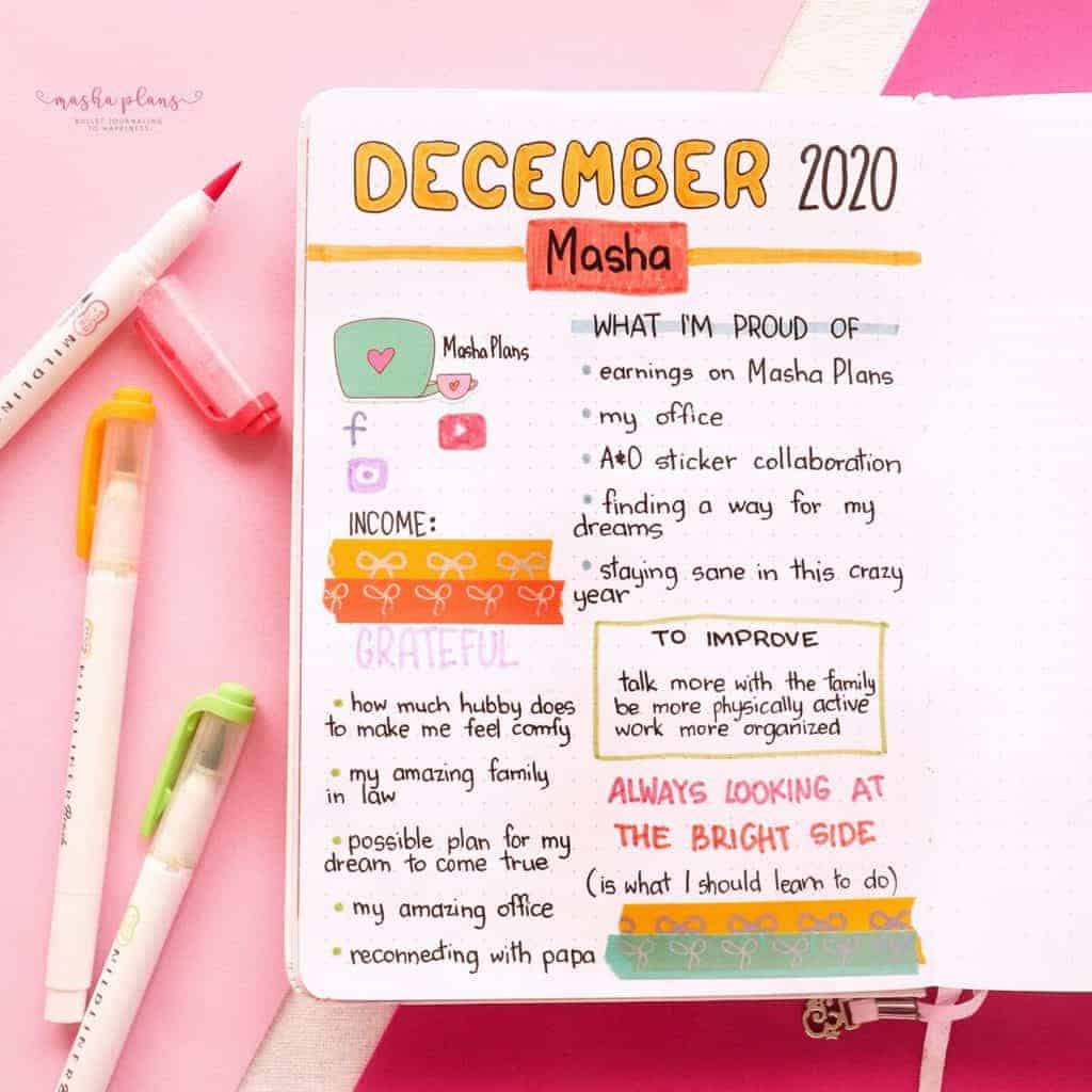 About Me Page In Your Bullet Journal And Why You Need One Masha Plans