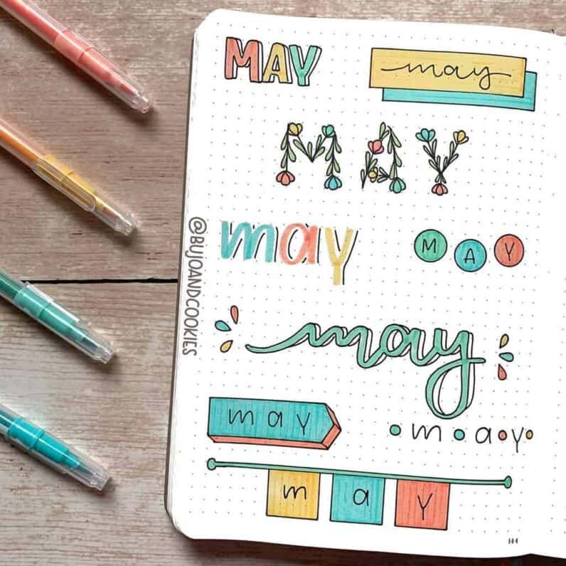 Cute Heading Ideas For Your Bullet Journal