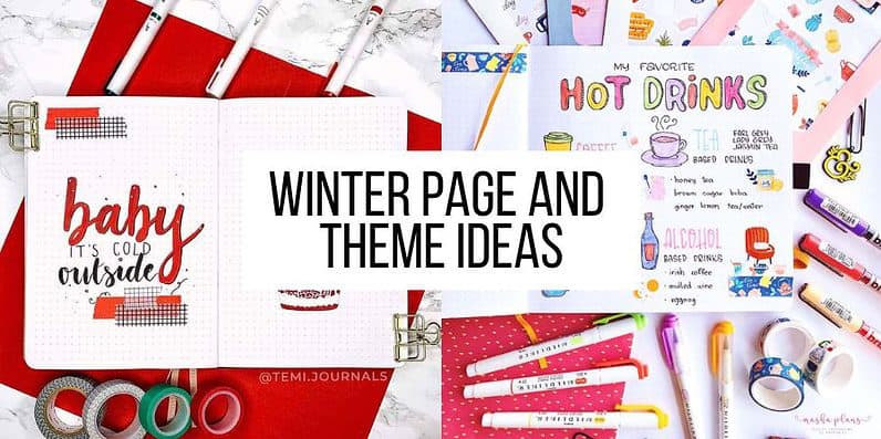Amazing Winter Bullet Journal Theme And Page Ideas To Try This Season ...