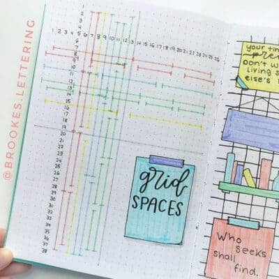 Bullet Journal Grid Spacing Guide: All You Need To Know | Masha Plans