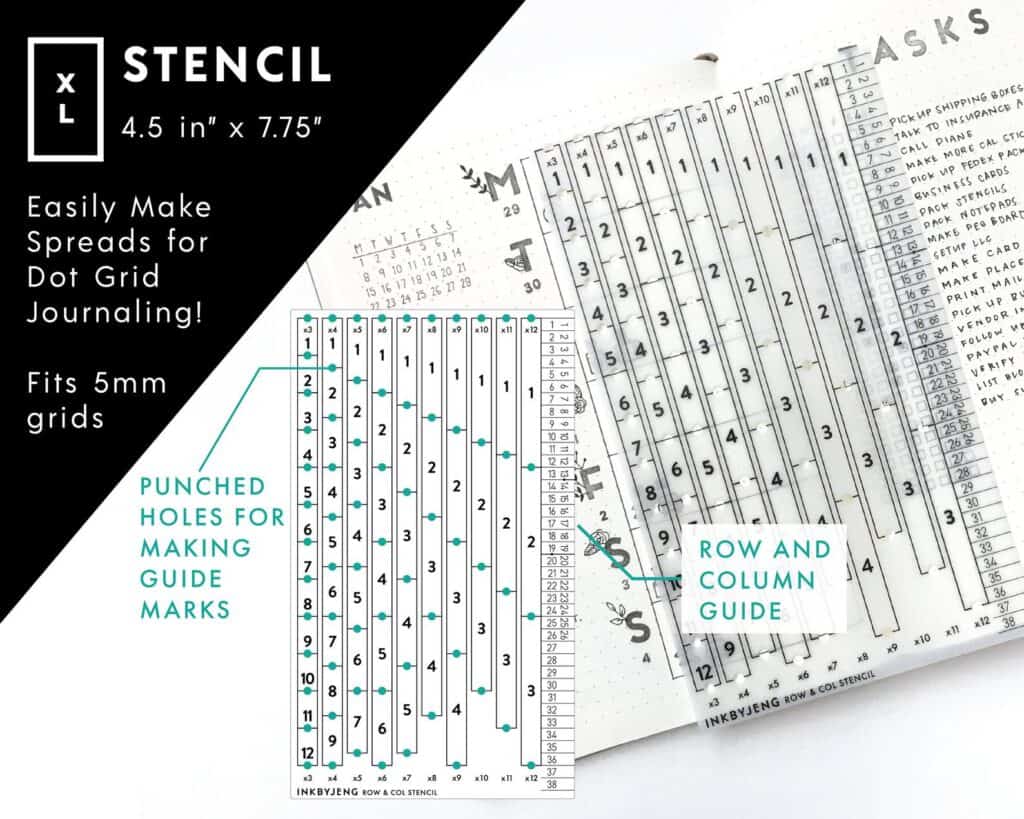 Bullet Journal Grid Spacing Guide: All You Need To Know | Masha Plans