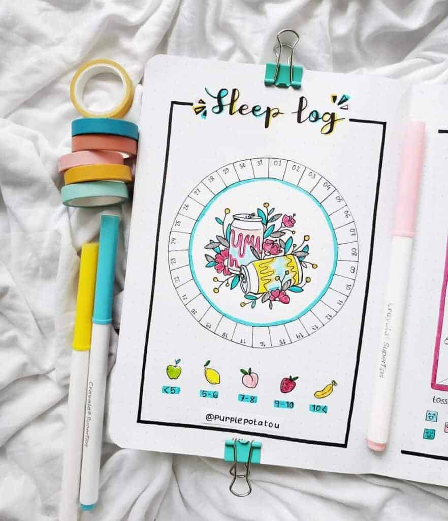 21 Adorable Bullet Journal Sleep Trackers For Better Sleep Habits ...