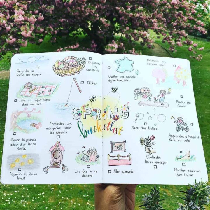 11 Bullet Journal Spring Bucket List Inspirations